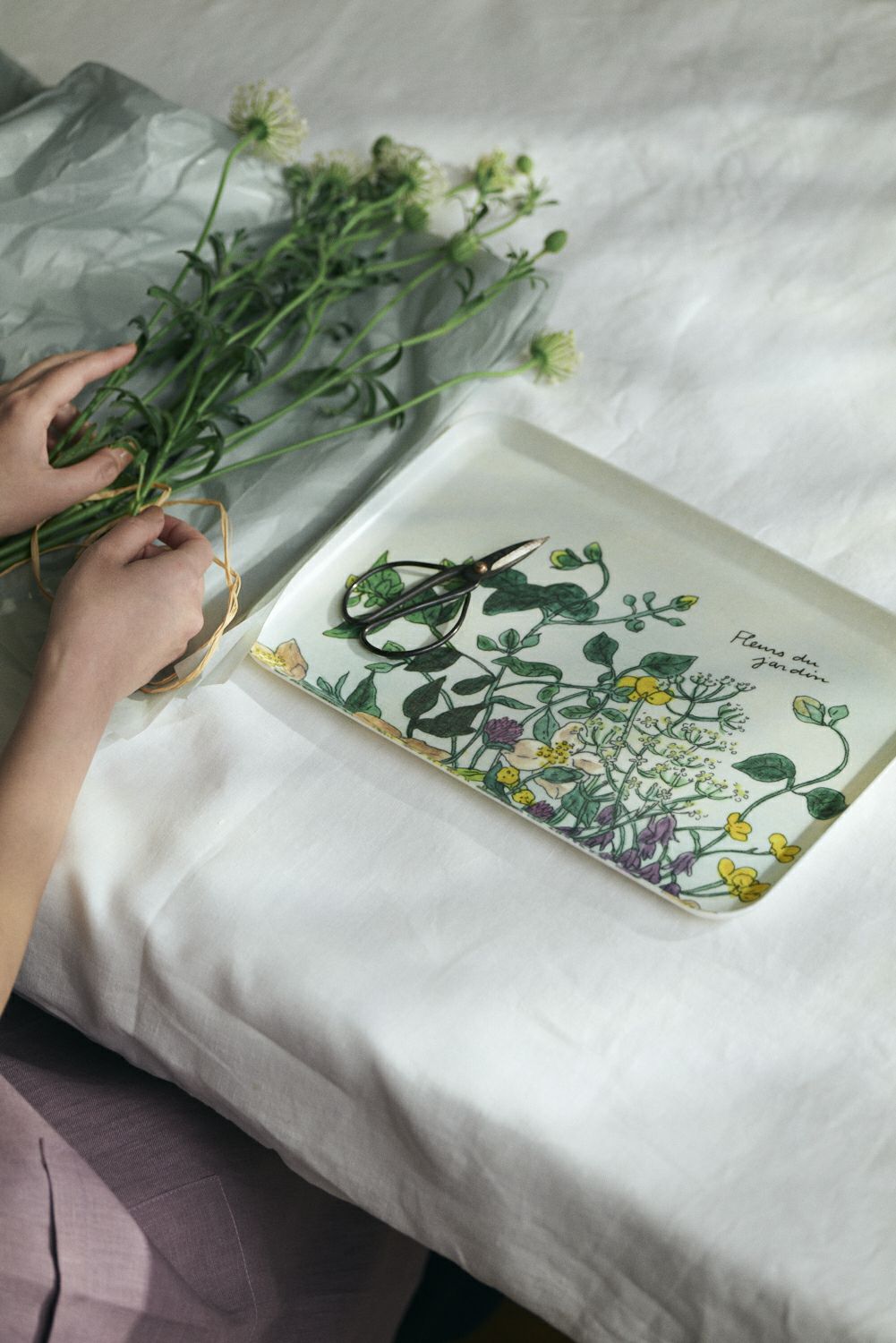 COATED LINEN TRAY | fog linen work